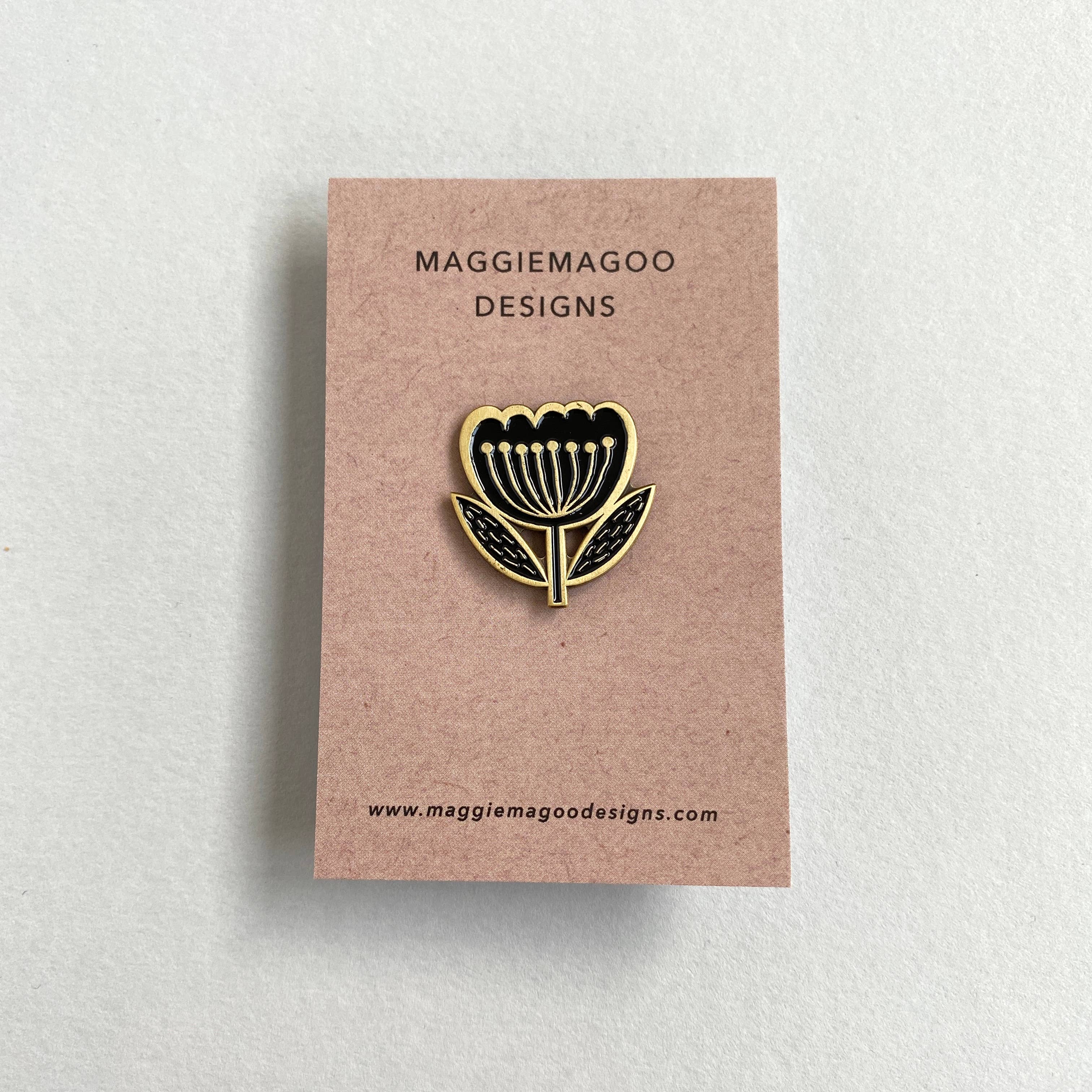 Enamel Flower pin badge – &Living